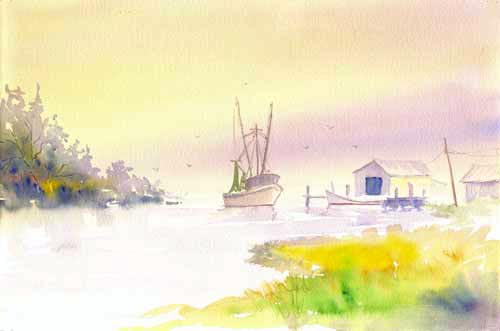 Shimper's Return - Watercolor Painting